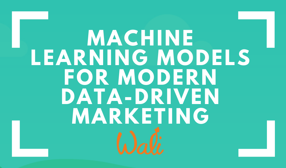 Machine learning models for modern data-driven marketing – Wali AI Insights